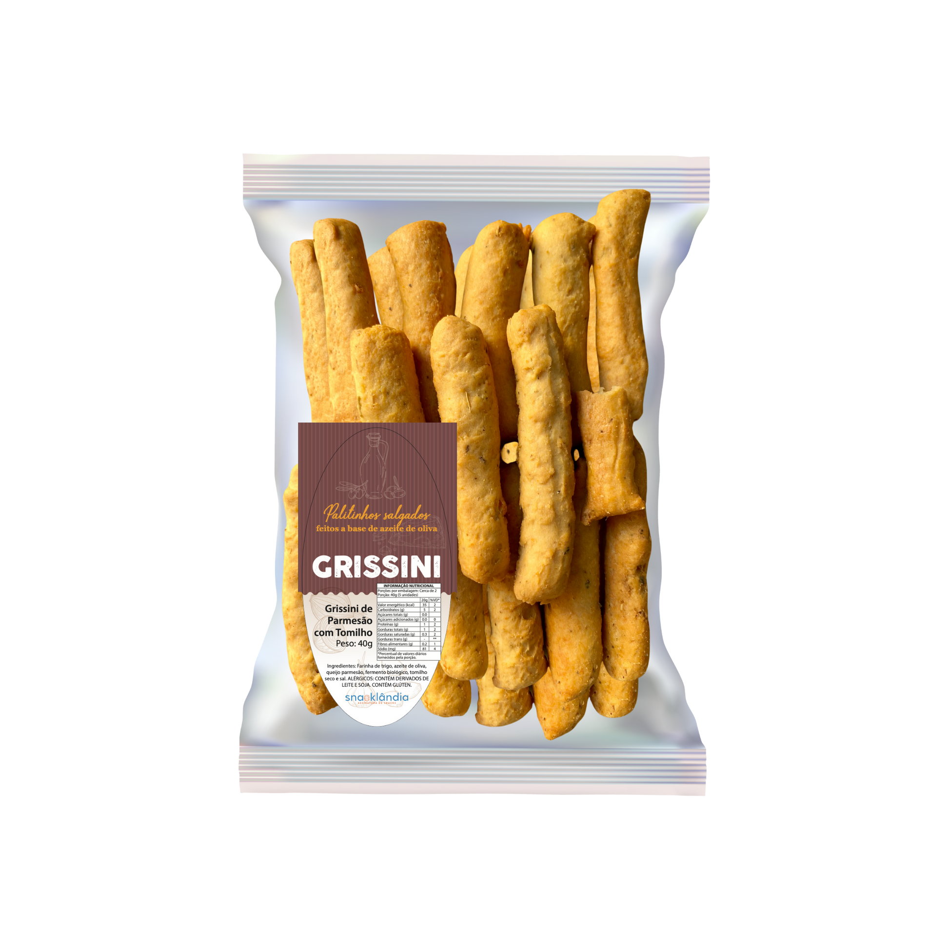 Mini Grissini de Parmesão com Tomilho – Snacklândia